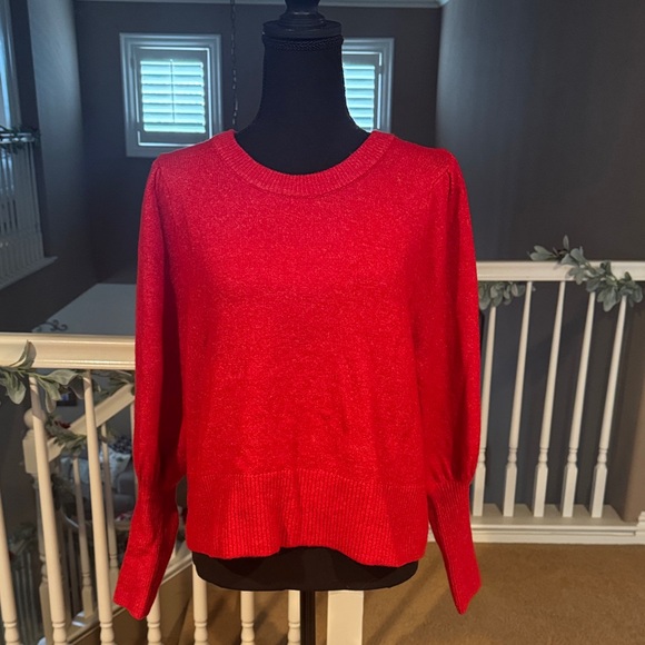 CeCe | Sweaters | Cece Bold Red Sweater L | Poshmark